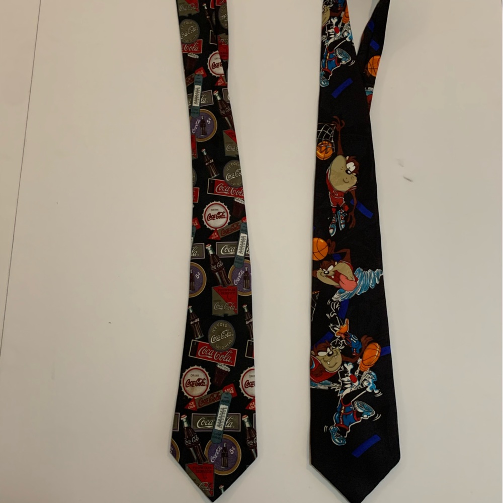 Bundle Of Looney Tunes And Coca Cola Ties - Gem